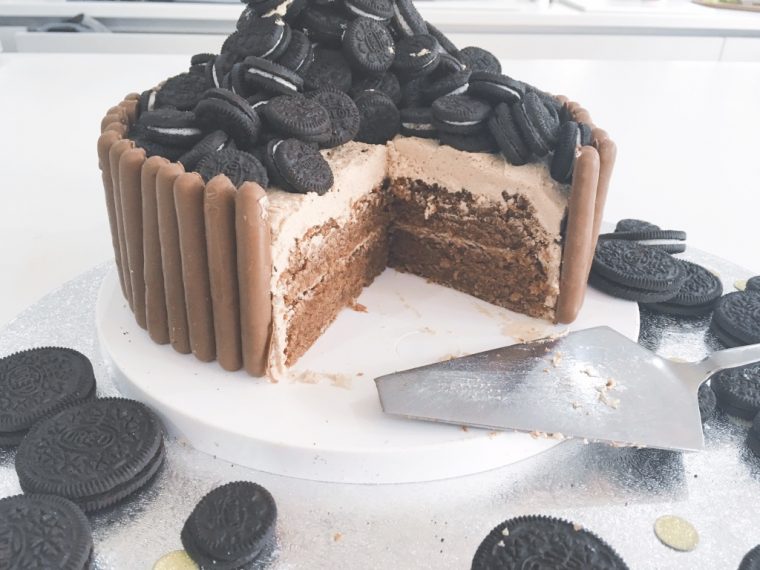Oreo Anti Gravity Chocolate Birthday Cake – Sip • Munch • Move