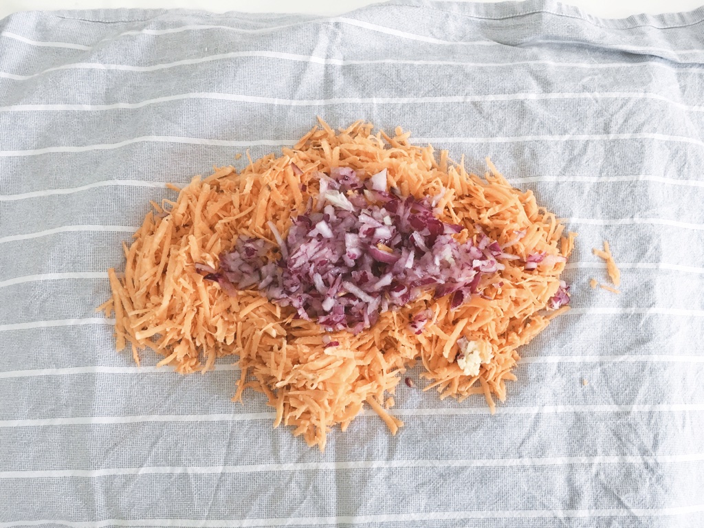 Sweet Potato and Red Onion Rösti – Sip • Munch • Move